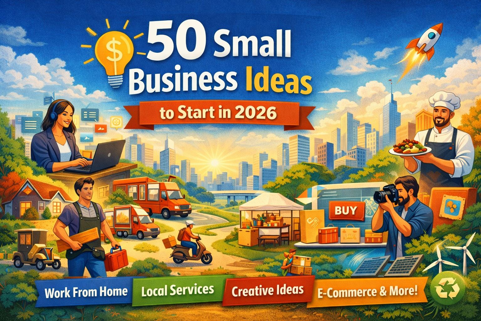 50 Small Business Ideas to Start in 2026 (Low Investment & High Growth ...