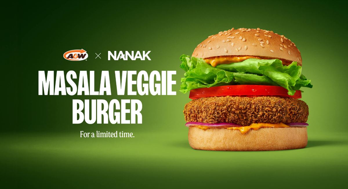 For a Limited Time: Try the NEW Masala Veggie Burger from A&W Canada ...