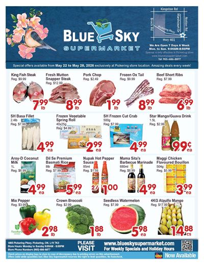 Blue Sky Supermarket Pickering Weekly Flyers & Deals May 2026 | DealDeal.ca