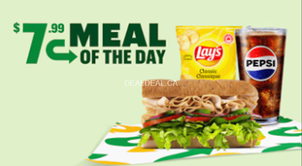 $7.99 Meal of the Day at Subway