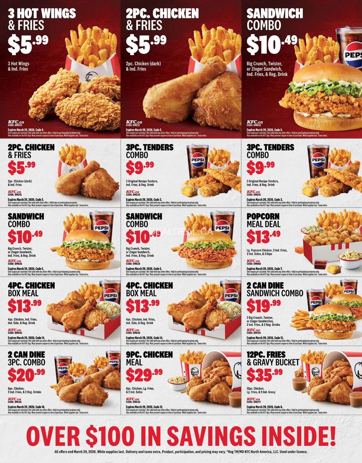 KFC British Columbia Coupons, Flyers & Deals 2026 – Expires March ...