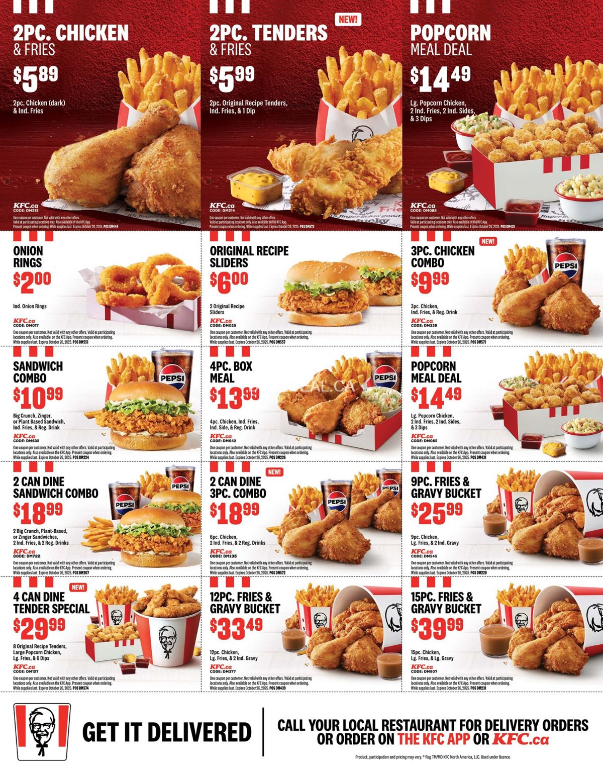 KFC Manitoba Coupons, Flyers & Deals 2025 – Expires November 16 ...