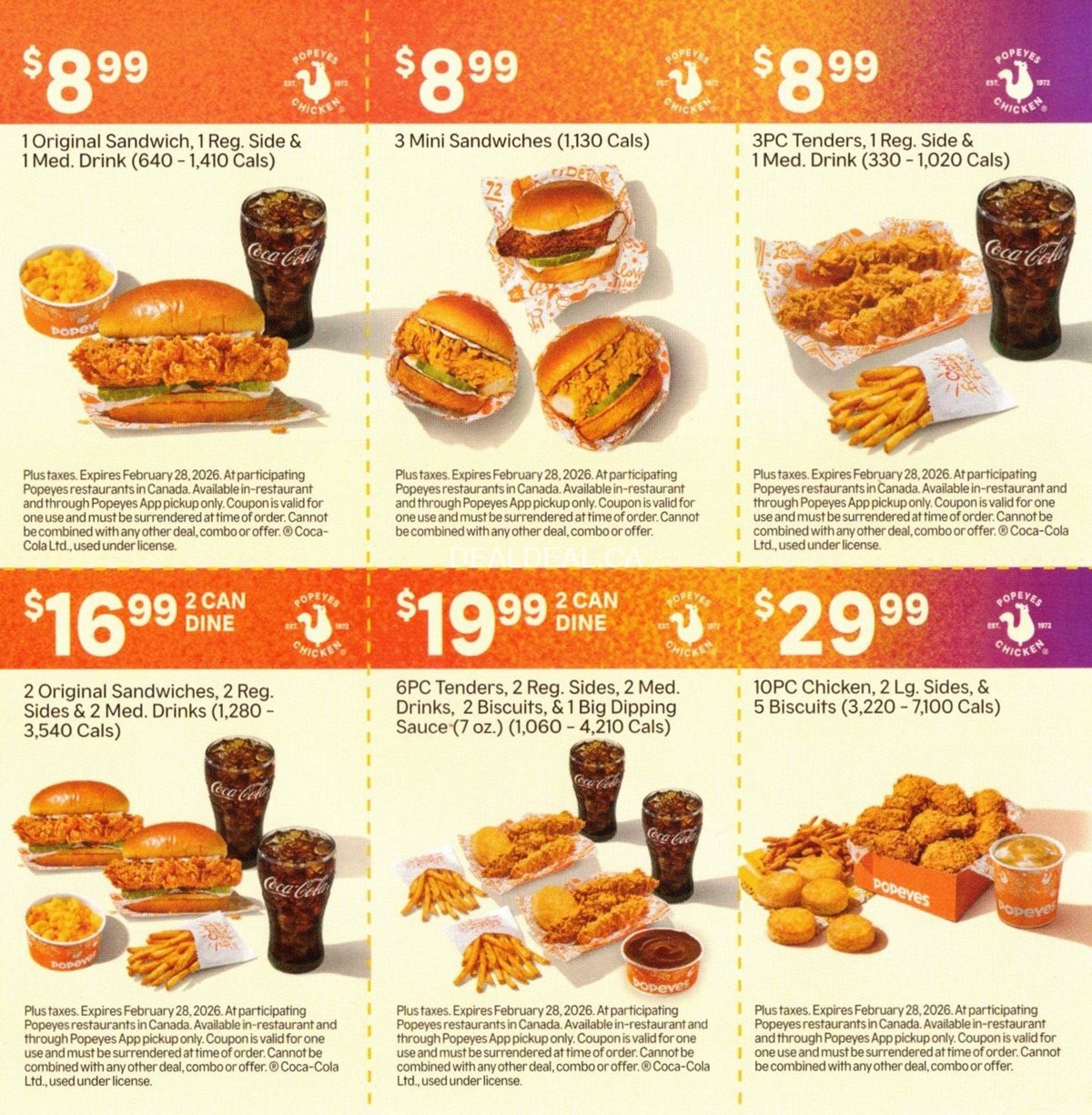 Popeyes Canada Promotions & Coupons - Feb 2026 | DealDeal.ca | DealDeal ...